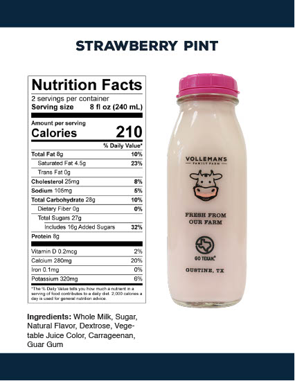 Strawberry Milk - Volleman's Family Farm