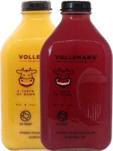 Volleman's Family Farm - Milk in glass bottles from a local Texan family